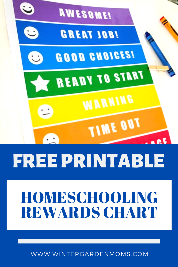 Free Printable Homeschooling Rewards Chart